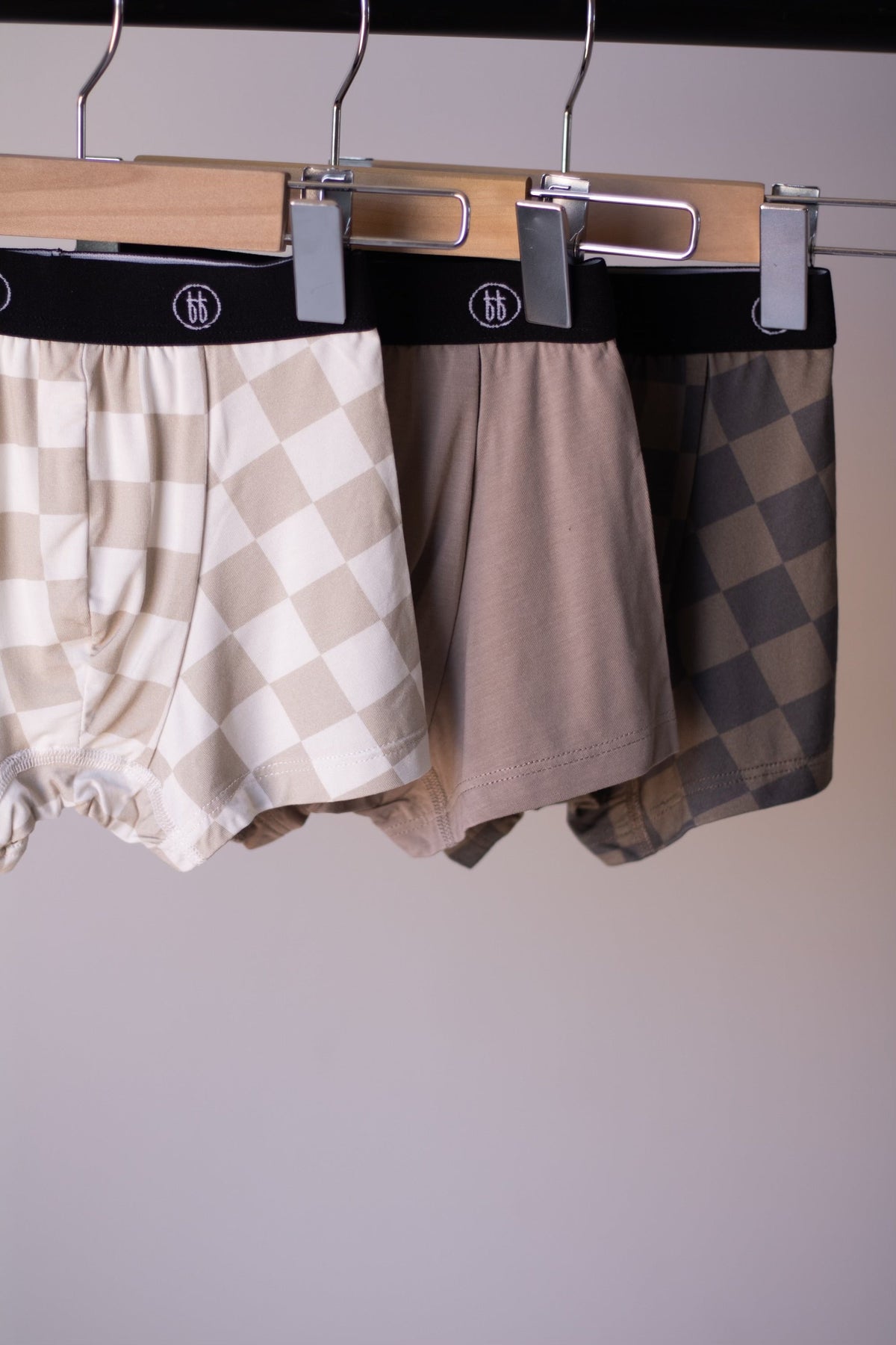 Bamboo Boxers (3 Pack) | Checkerboard & Faded Brown Checkerboard ...